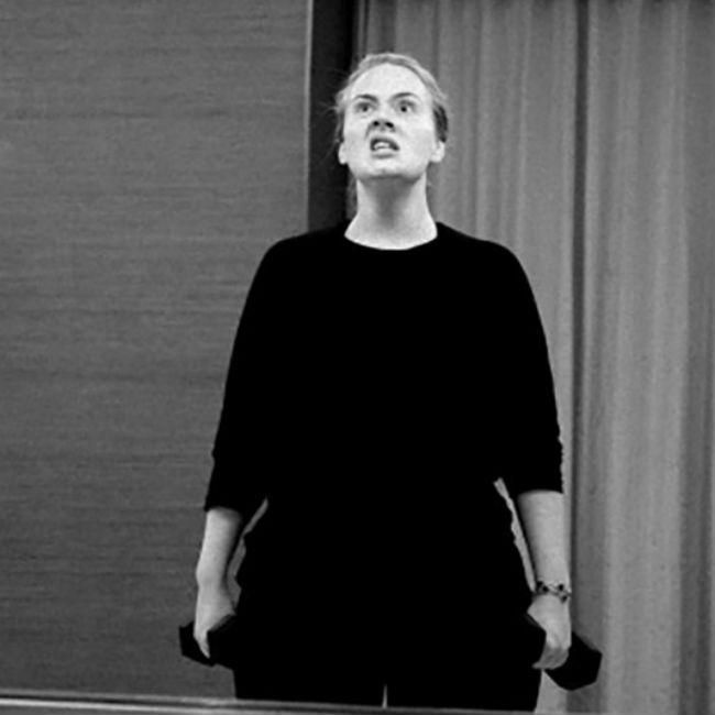 Adele shares hilarious workout picture - Its The Vibe